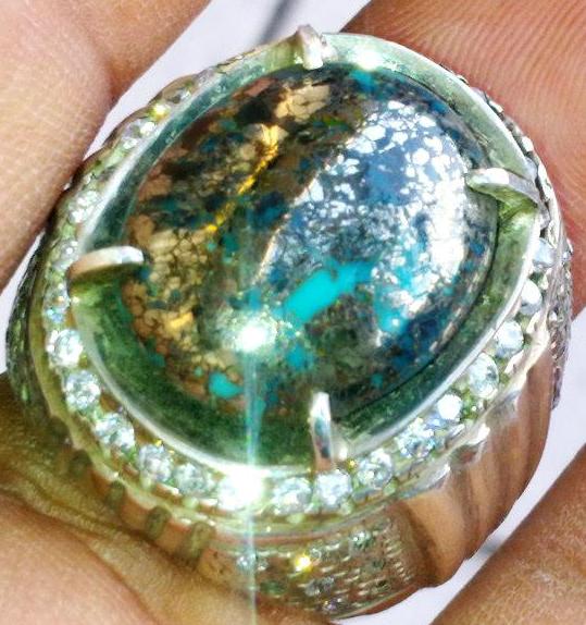 KOLEKSI PUSAKA ALAM: Batu Fairuz Urat Badar Emas Dan Perak ::SOLD::