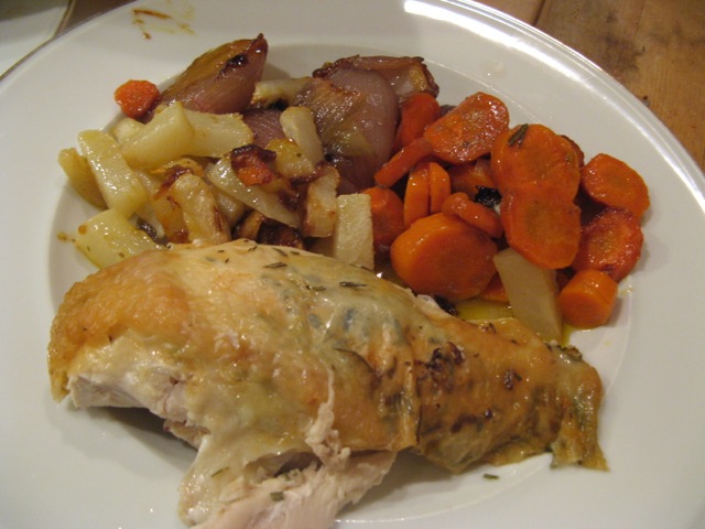 What Holt and Barbara Had for Dinner: Roast Chicken and Vedge