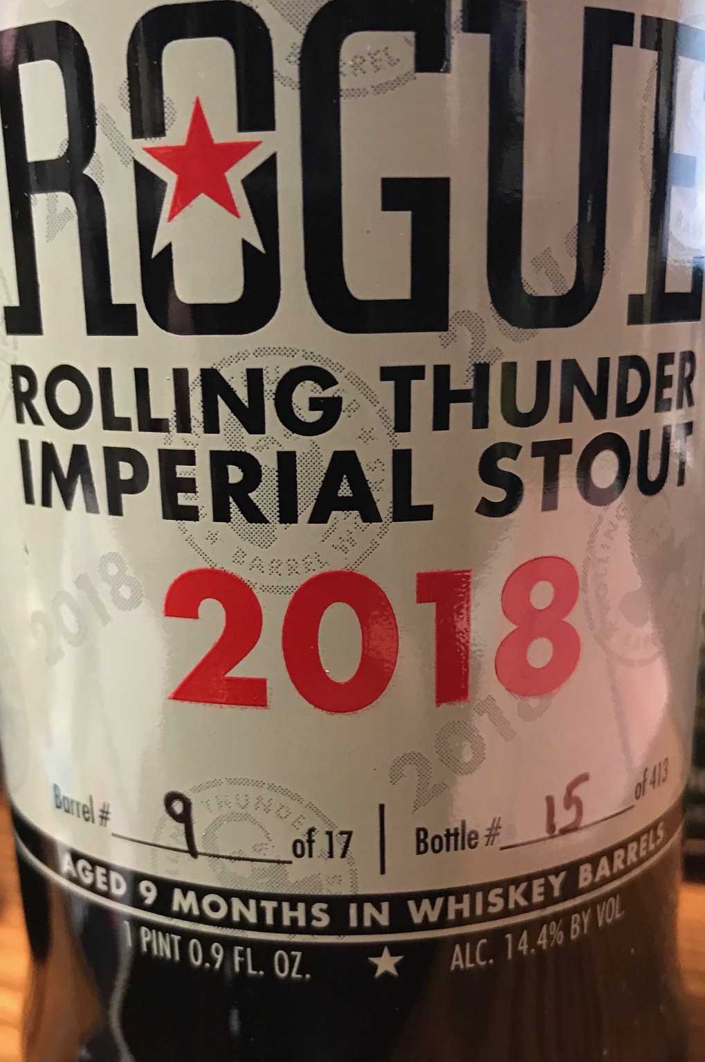 The Wine and Cheese Place: Rogue Rolling Thunder Imperial Stout 2018