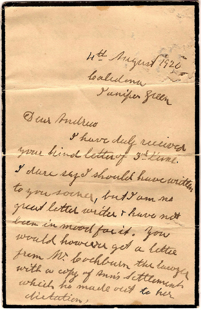 The Lothians: "In Memoriam" - Victorian & Early 20th Century Mourning