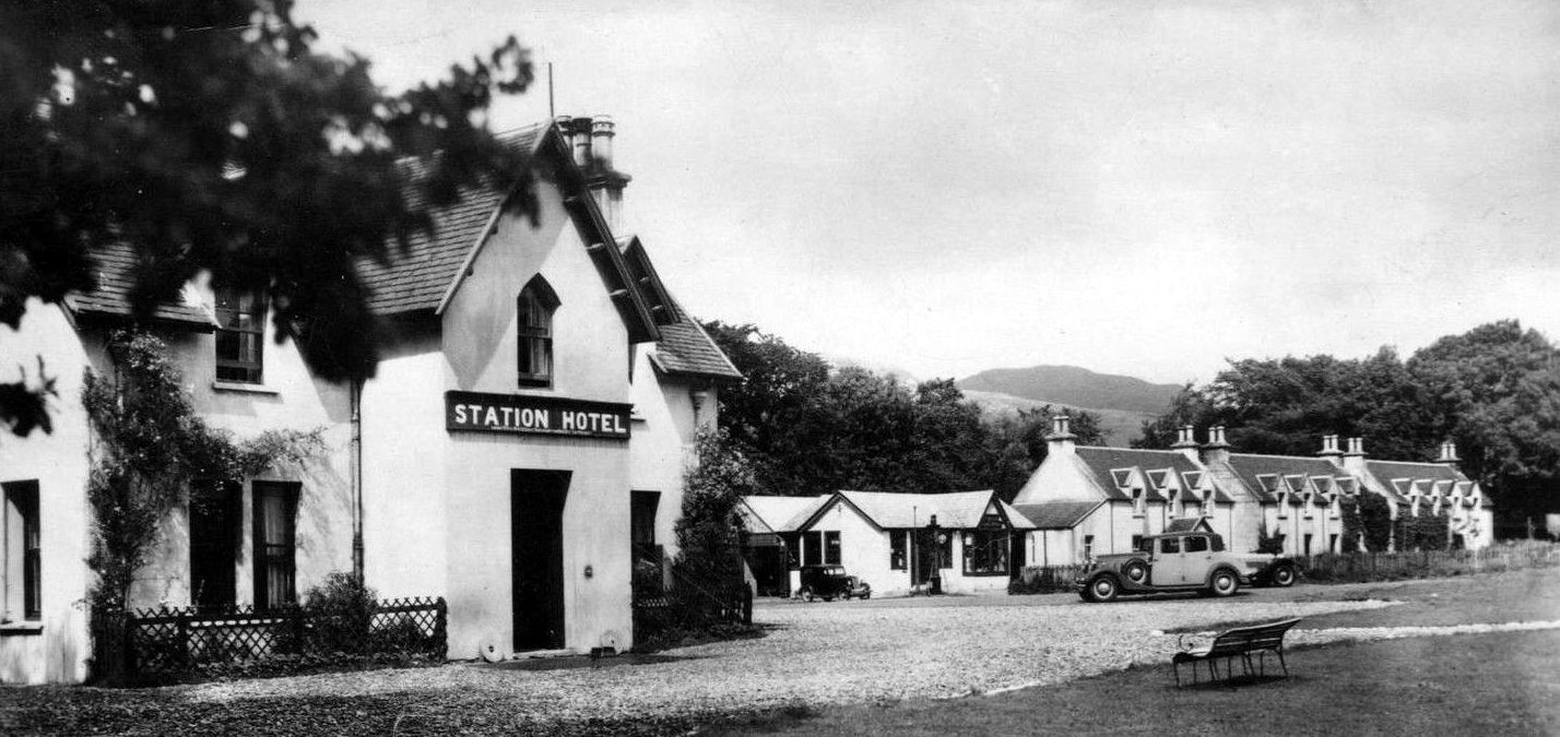 Tour Scotland: Old Photograph Station Hotel Strathcarron Scotland