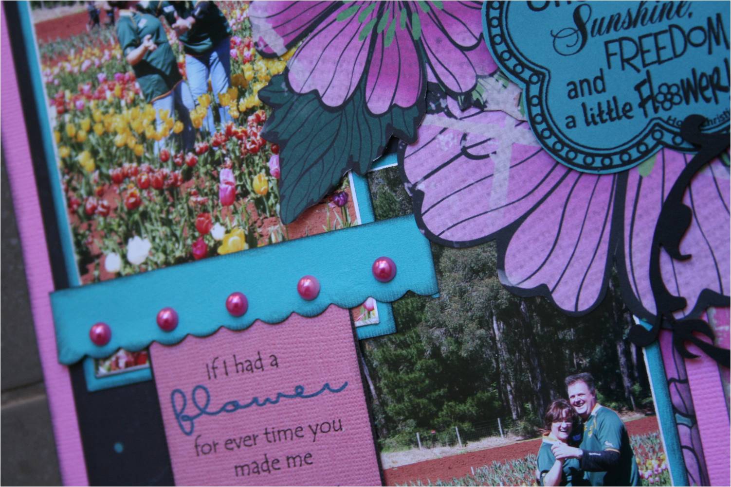 Scrap Collections Design Team: FLORAL TRESSEL class instructions