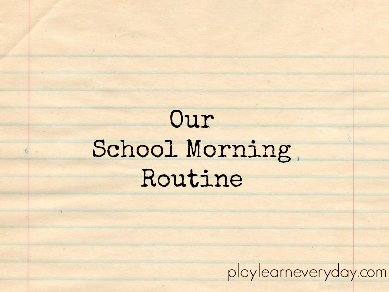 Morning Routine For School