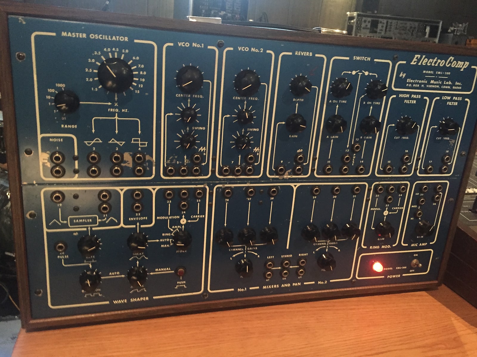 MATRIXSYNTH: Electronic Music Labs EML 200 modular analog synthesizer expander