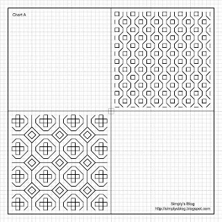 Simply's Blog: Blackwork Checkerboard Sampler