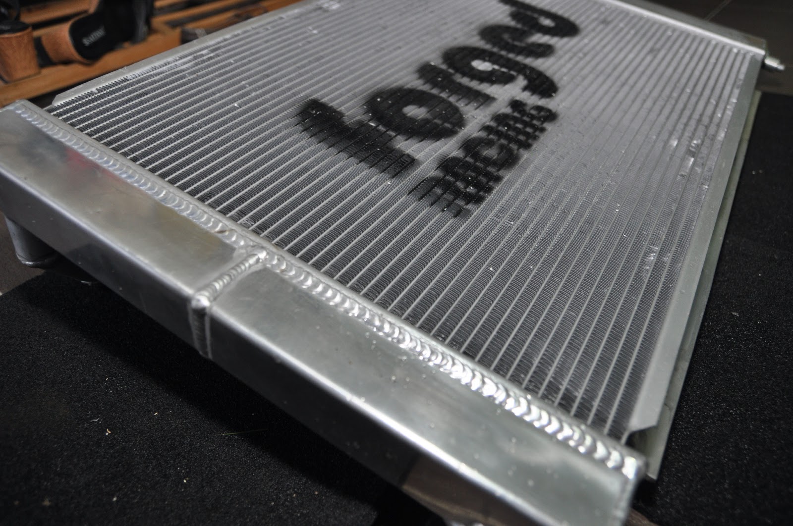 4G93T: Dual pass custom Radiator