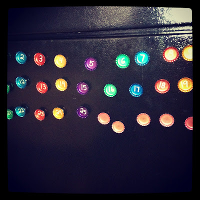 Miss R's Room: Bottle Cap Numbers