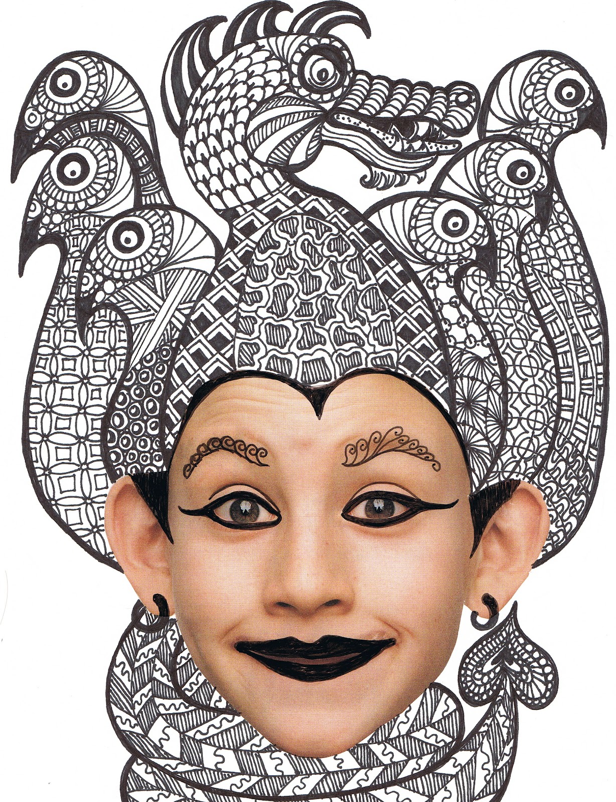 Louann Mattes Brown: My first zentangle