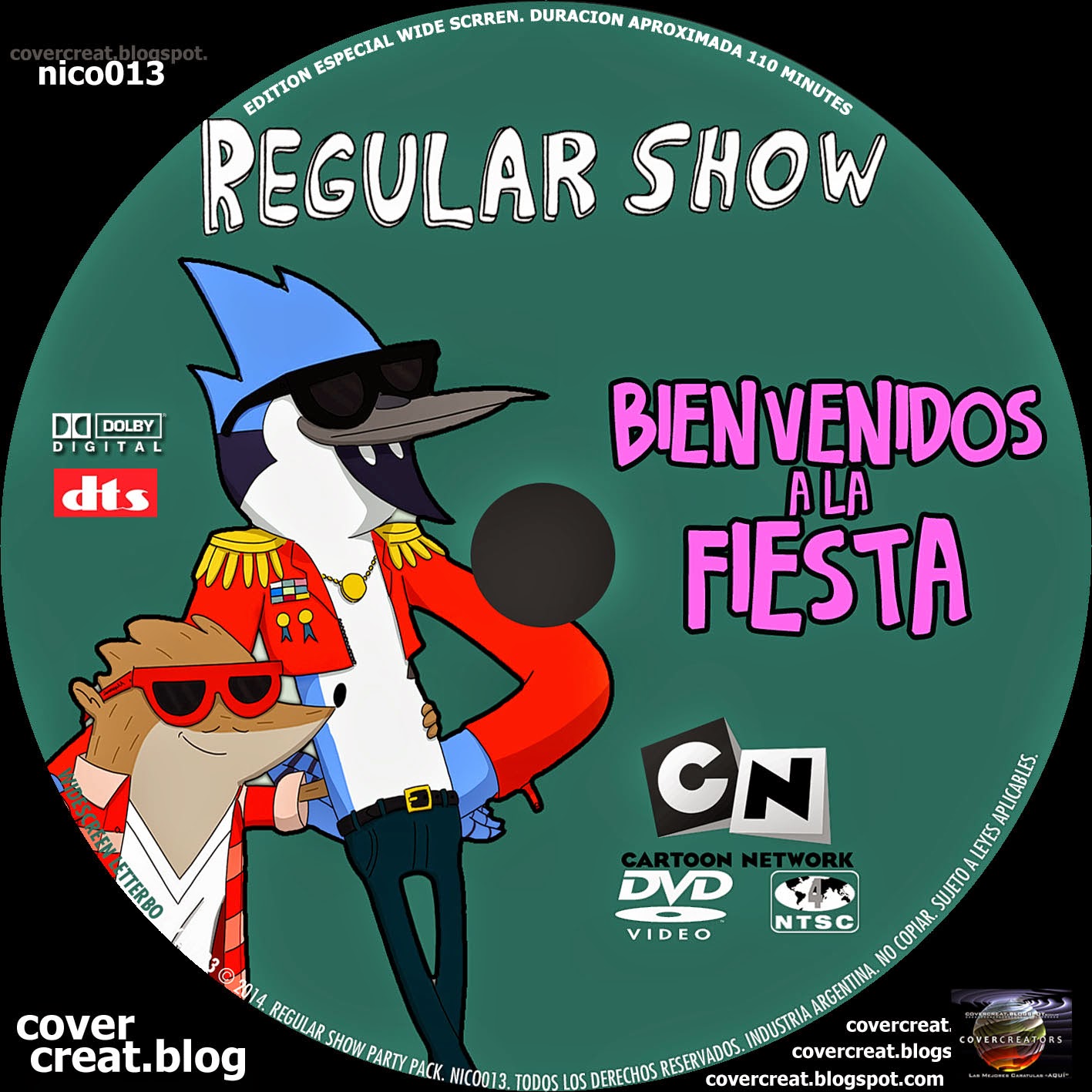 COVERCARATULAS DE DVD - CD COVERCREATORS: REGULAR SHOW VOL. 3 DVD COVER CD