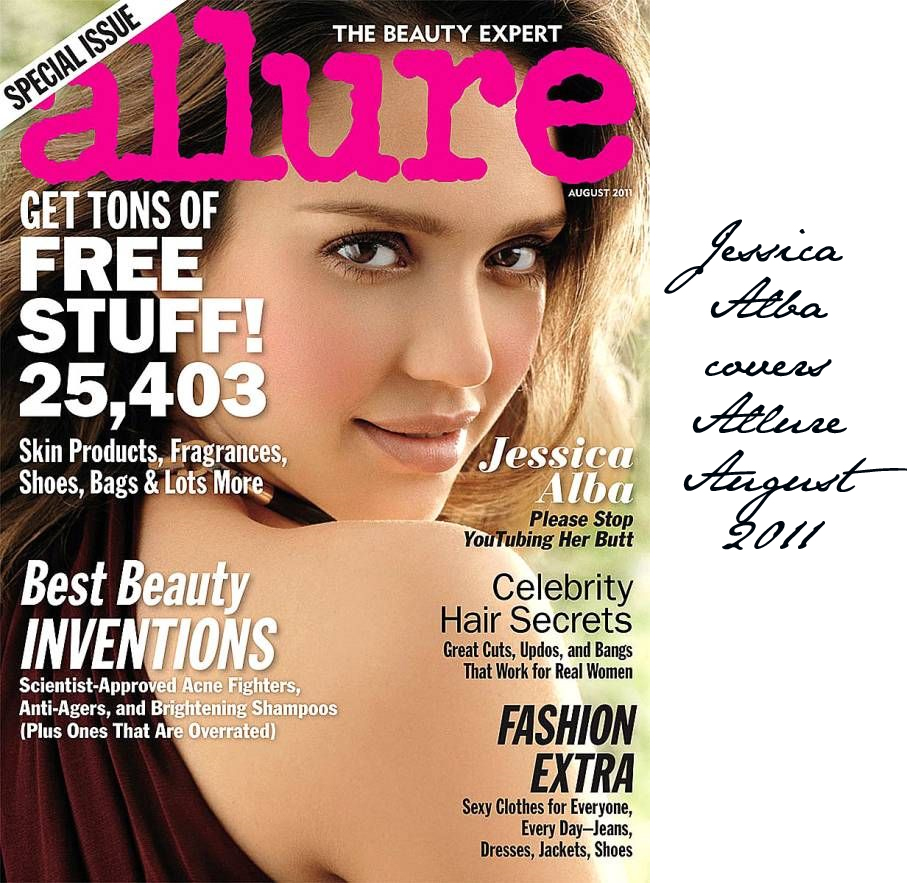 Jessica Alba covers Allure August 2011 - Emily Jane Johnston