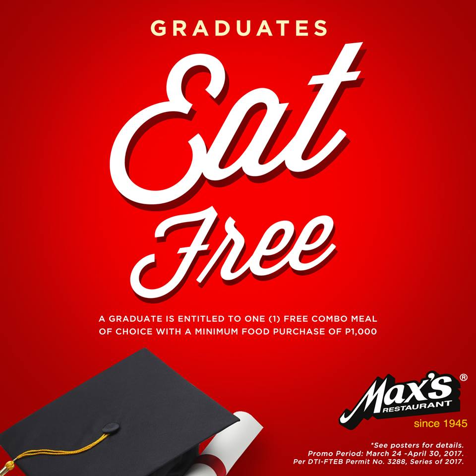 Manila Shopper: Graduation 2017 Celebration Ideas & Buffet Promos