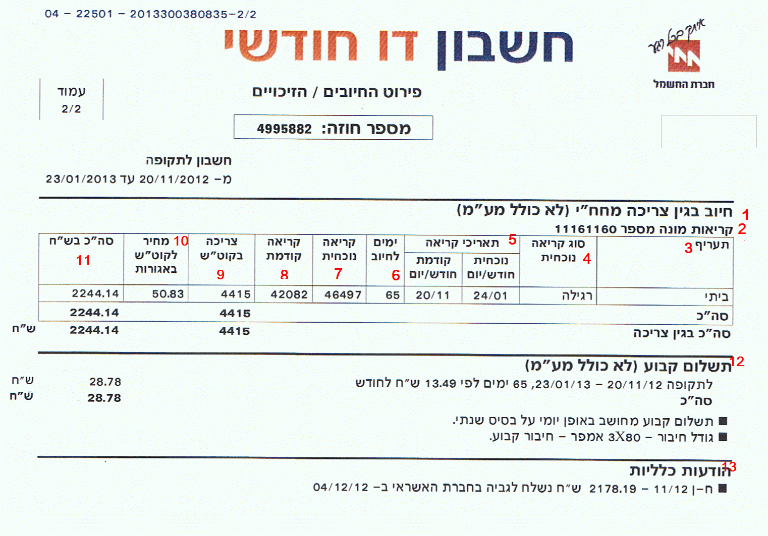 David Wenner OnLine: The Electricity Bill Unplugged