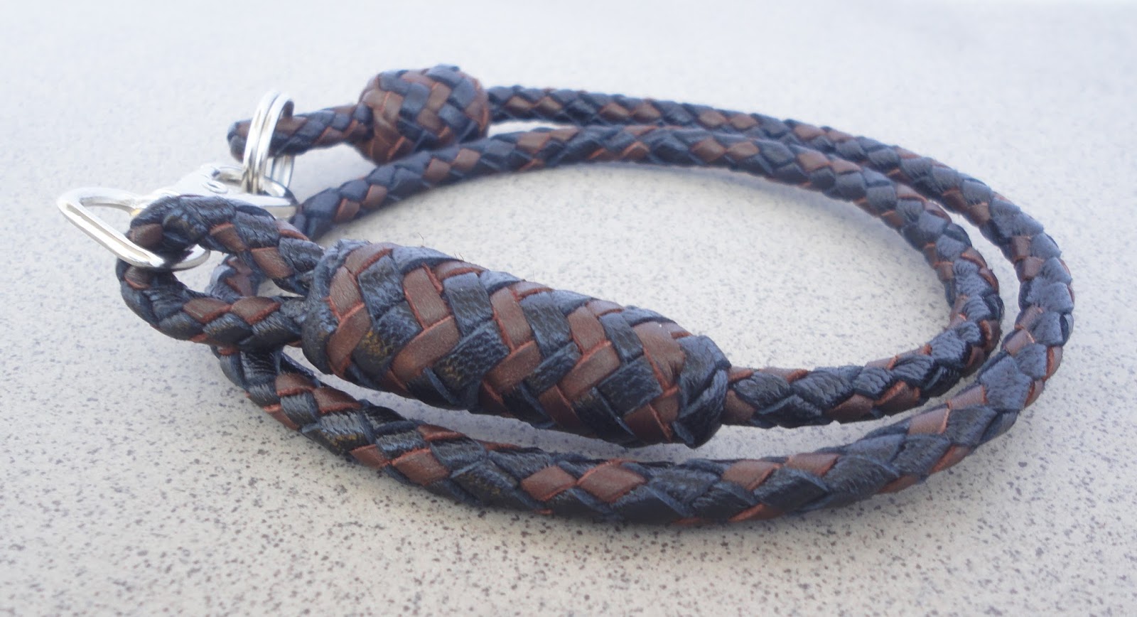 Genuine Braided Leather Wallet Chain,