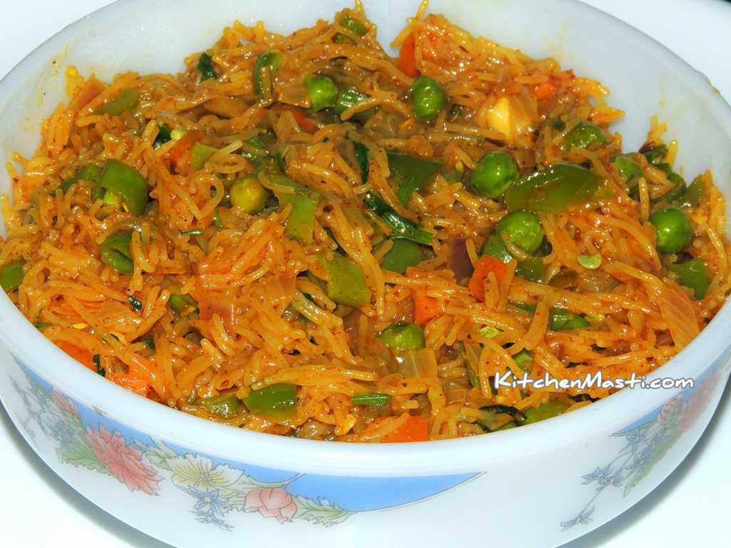Vermicelli Pulao Recipe | Vegetarian Recipes