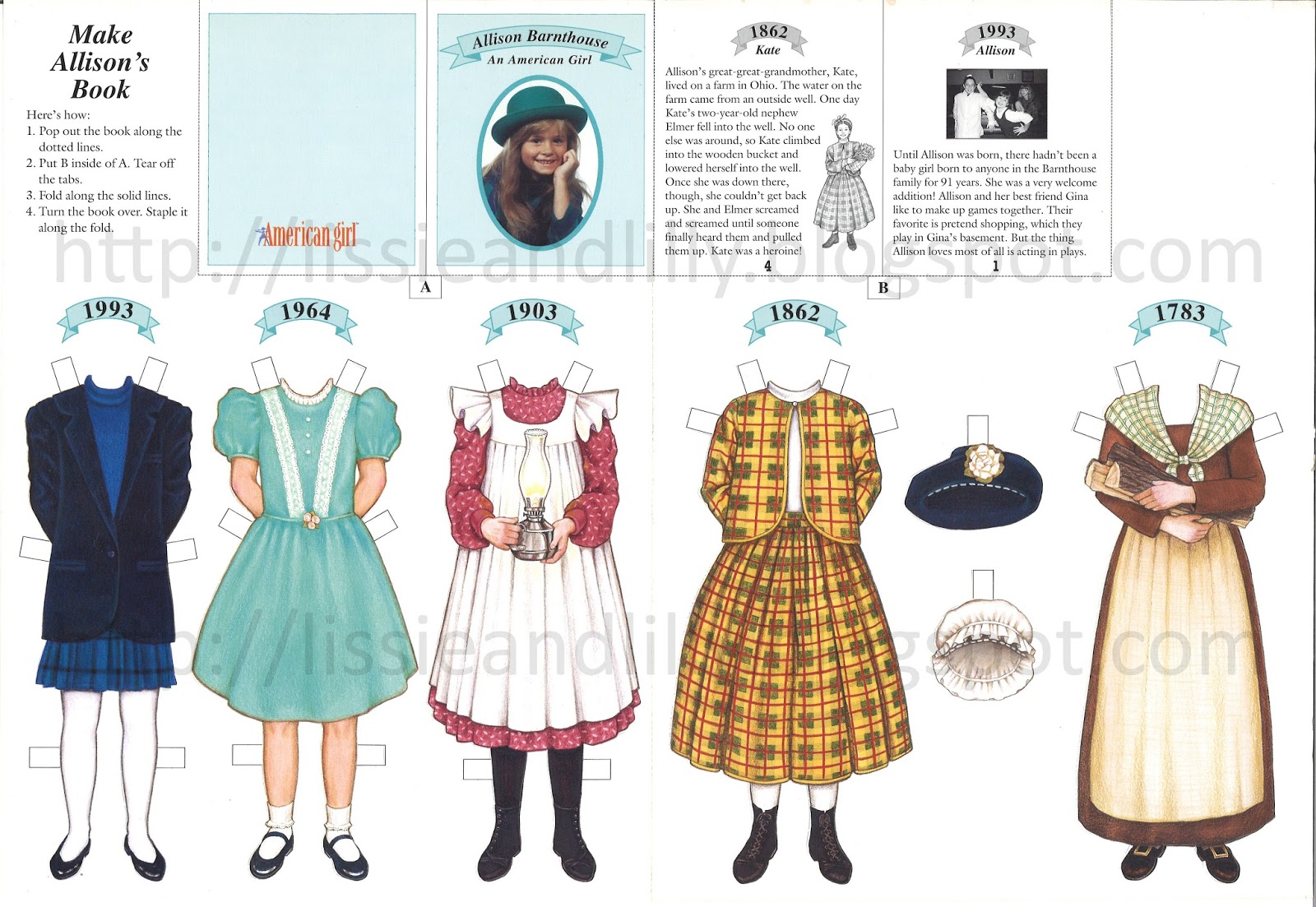 Lissie & Lilly: AG Magazine Paper Dolls
