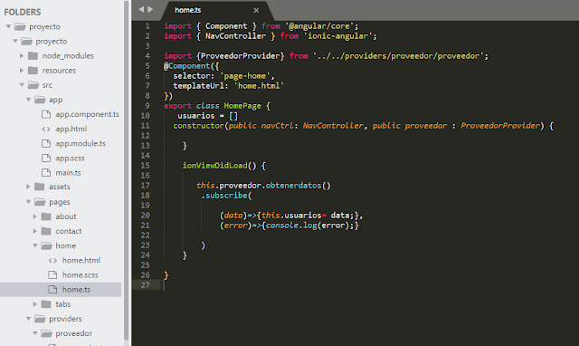 IONIC 3 ANGULAR 4 COMO LEER DATOS JSON Y MOSTARLOS EN UNA APLICACIÓN - PROYECTOS WEB