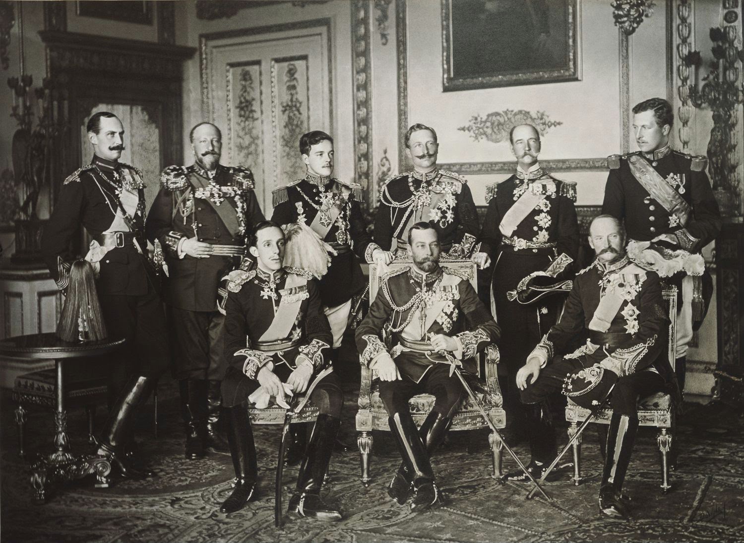 Nine European Monarchs in a Photograph in 1910 ~ Vintage Everyday