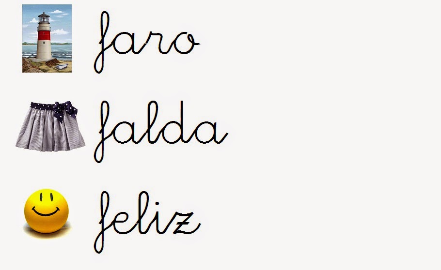 ¿Quieres que te lo cuente otra vez?: Palabras con el fonema " f