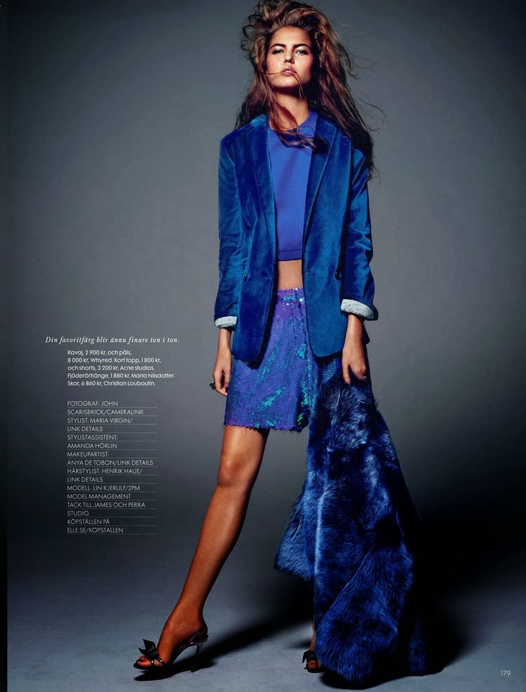 Lin Kjerulf by John Scarisbrick Magazine Photoshoot For Elle Sweden ...