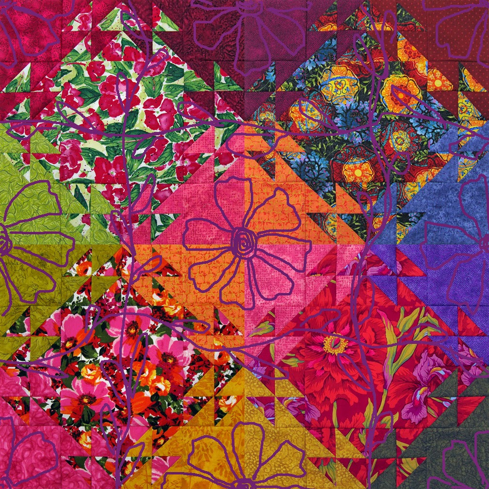 Beadlust: "Square Dancers" - Shimmer Quilt