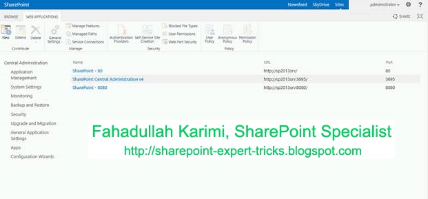 SharePoint Tips and Tricks: Web Application creation on SharePoint ...