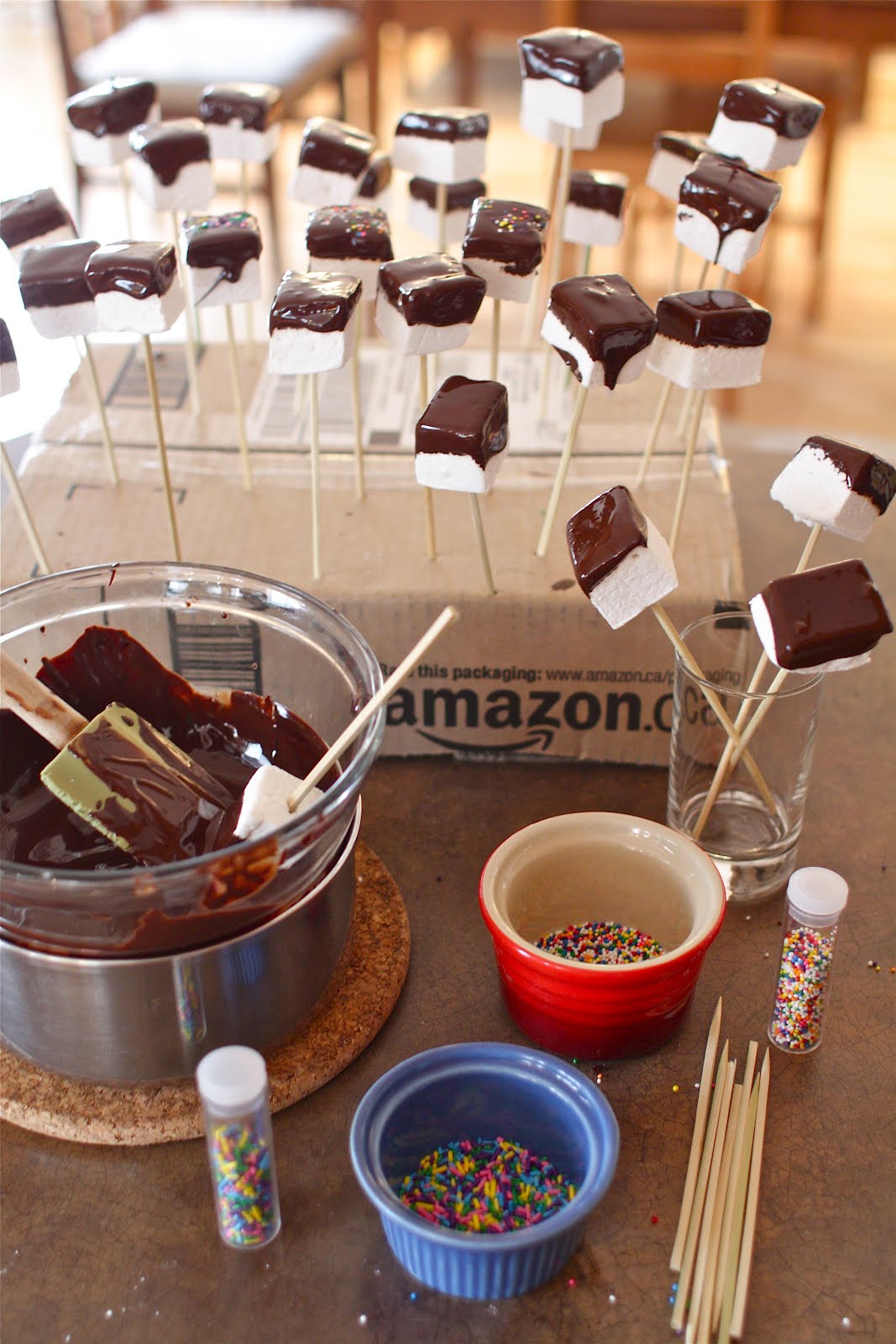 Under the High Chair: Chocolate-Dipped Vanilla Marshmallows for the ...