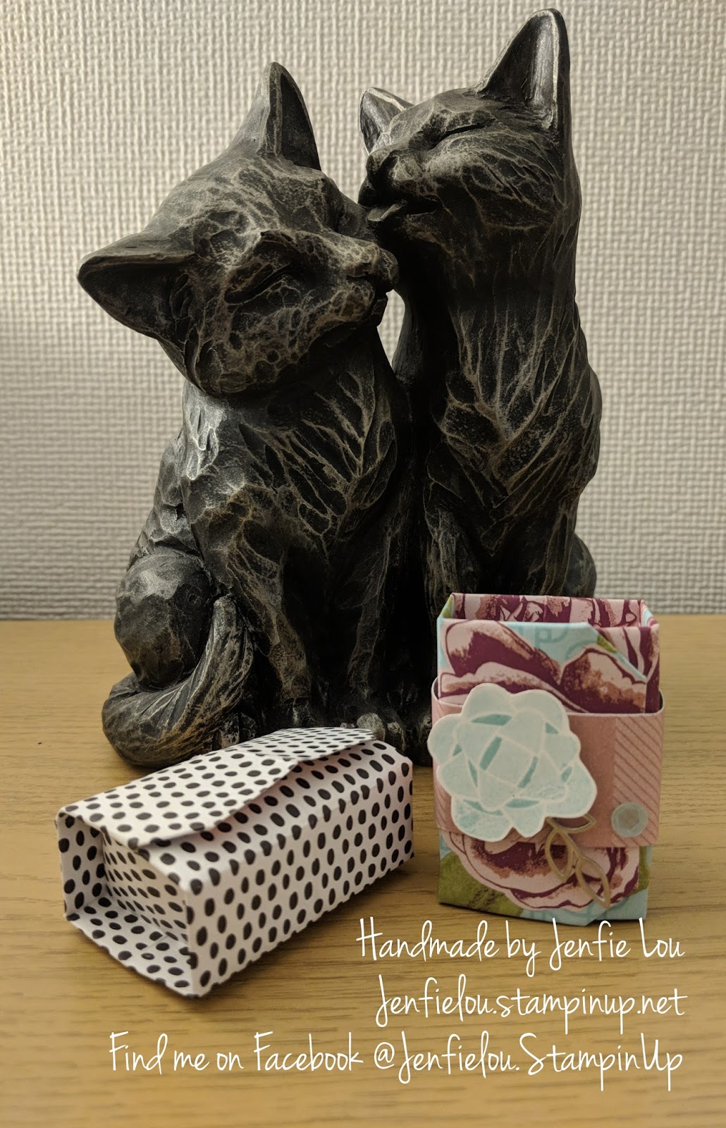 Handmade by Jenfie Lou: Mini Origami Treat Box Tutorial plus GIVEAWAY!