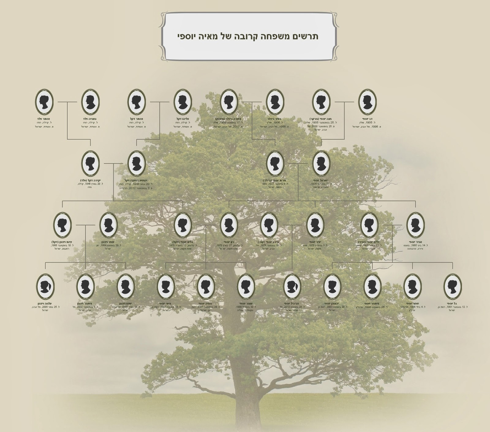 מאיה יוספי- עבודת שורשים: מרץ 2014