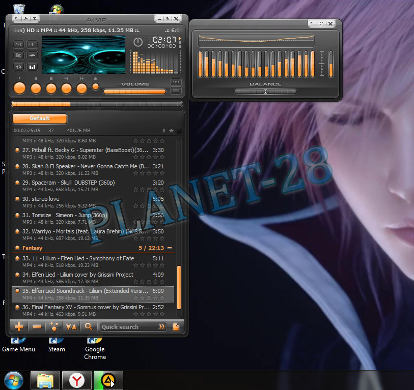 Cara mengubah tampilan AIMP (Skin Aimp) - PLANET-28