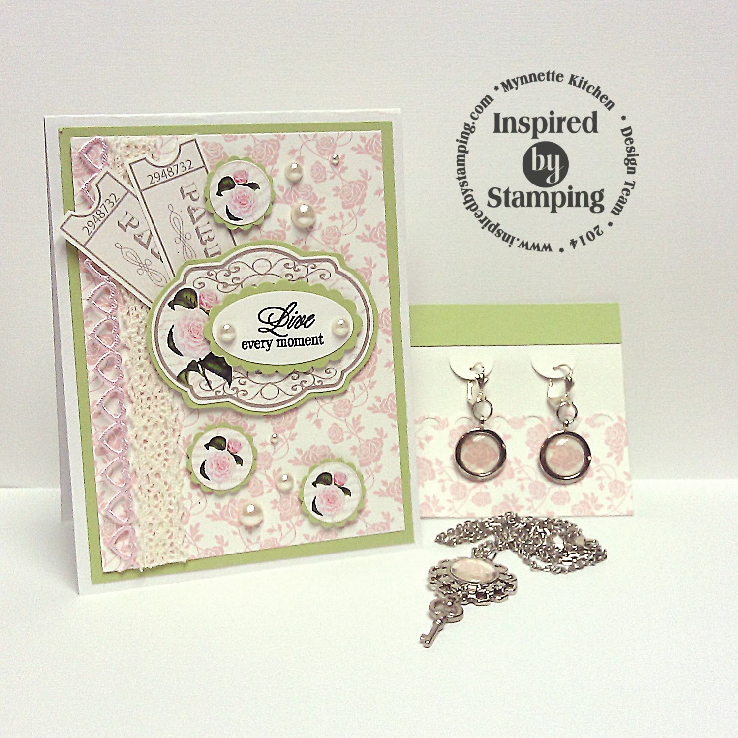 On A Stampage...: Inspired By Stamping: Jewelry Set + Card