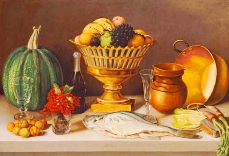 Imágenes Arte Pinturas: Cuadros de bodegones pintados al óleo sobre tela