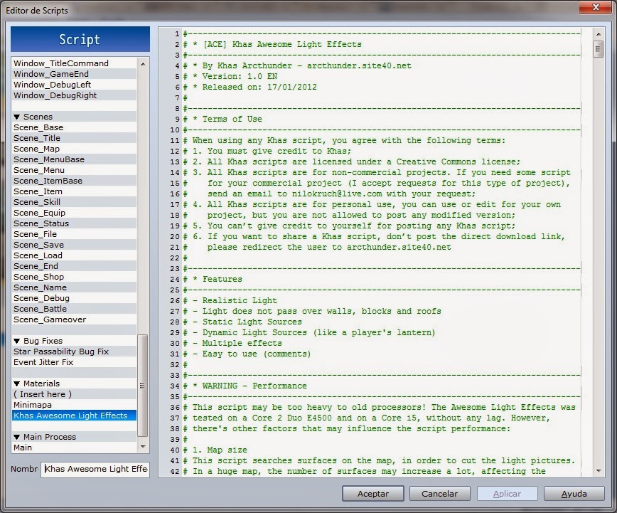 RPG Maker VX Ace: Luz: Programa Videojuegos