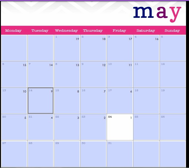 Kelley's Compilation: Editable, Printable Calendar