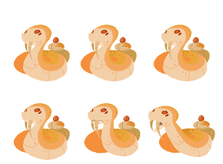 Team 5 ("T1BL33"): Attack Snake Sprite Sheet
