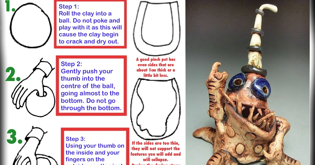 CLAY WORK - Pinch Pot Monster - Years 3 and 4