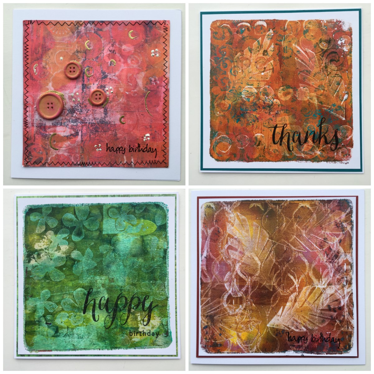Stamps and Stencils : Funky Foam Stamps and Gelli play