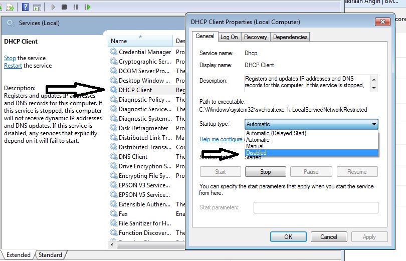CORETAN SI ABAH: Cara Disable Autoconfiguration IPV4 Address