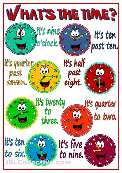 Seguimos en 4ºB: WHAT'S THE TIME?