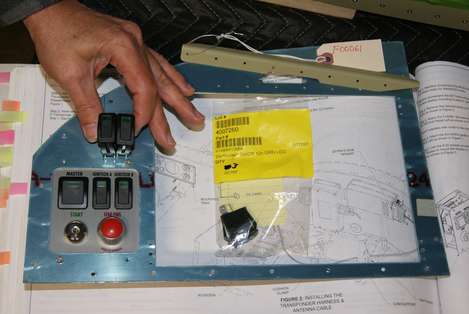 DOG Aviation John's RV-12 Blog: Work On F-00060 Left Instrument Panel ...
