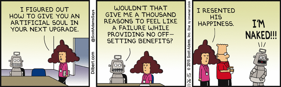 res amicos invenit: Robots by Dilbert