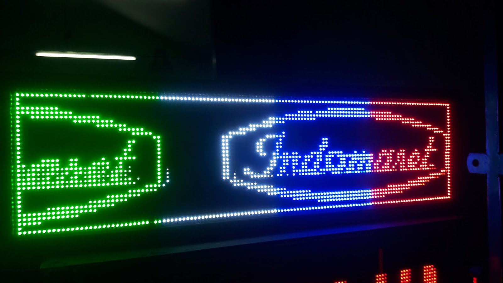 RUNNING TEXT DOUBLE SIDE DAN ANIMASI - Rajawali LED