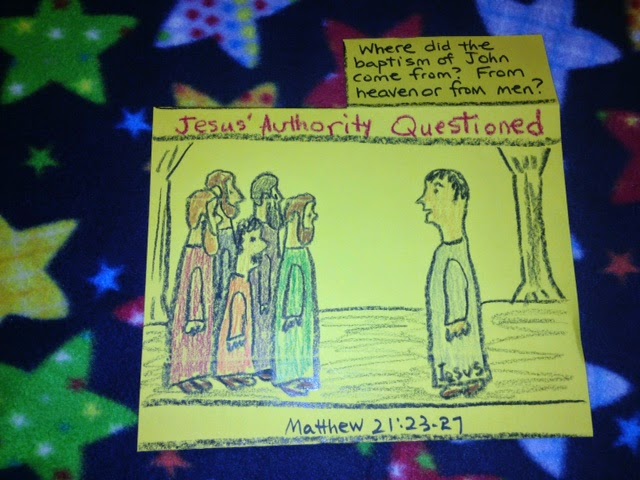 Children's Bible Lessons: Lesson - Jesus' Authority Questioned