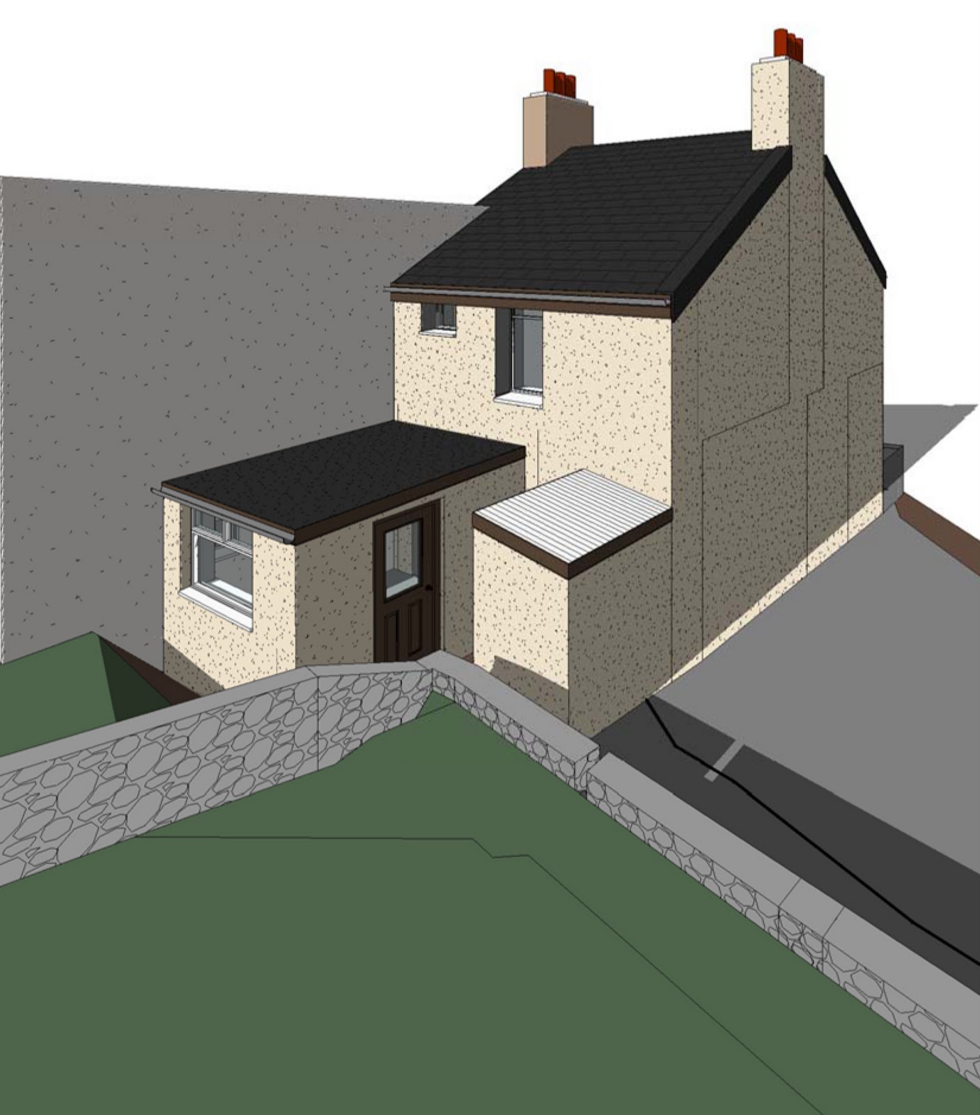 FWA Design News: Proposed House Extension & Solar Roof in Llanberis ...