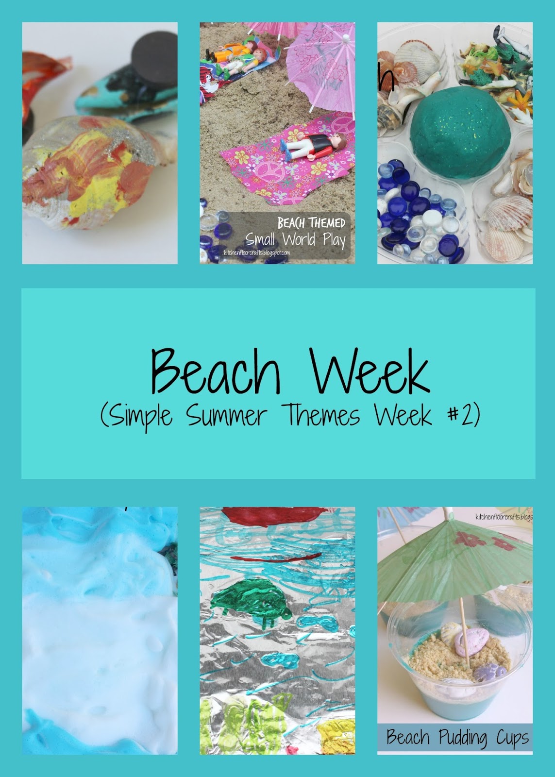 Kitchen Floor Crafts: Beach Week (Simple Summer Theme 2)