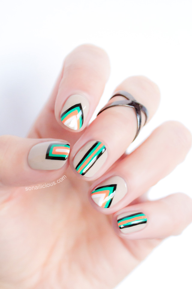 Simply Gorgeous Geometric Nails That You Can't Miss