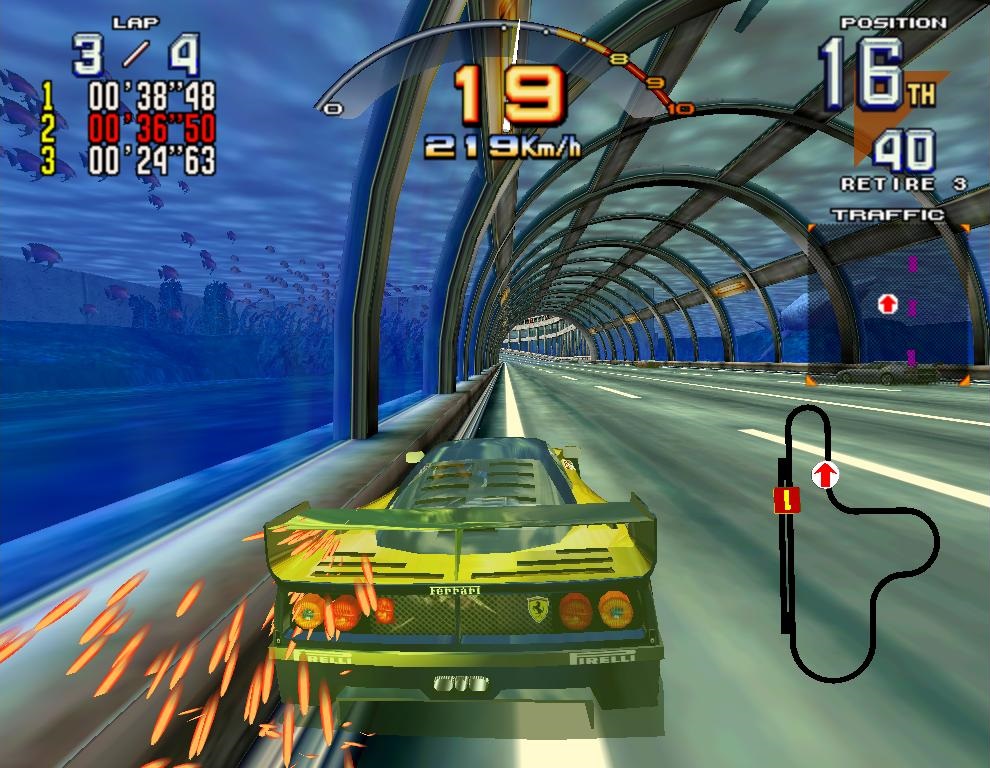 The Videogames Museum: SCUD RACE / SEGA SUPER GT (ARCADE)