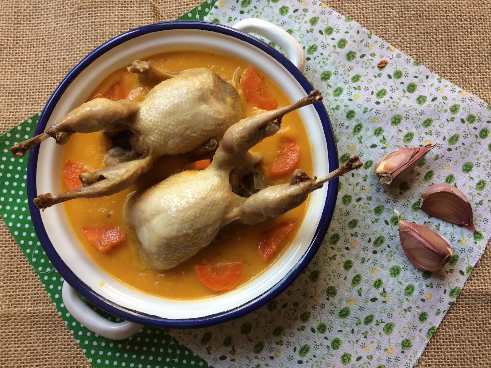 Codornices guisadas al estilo de mi abuelo Pepe