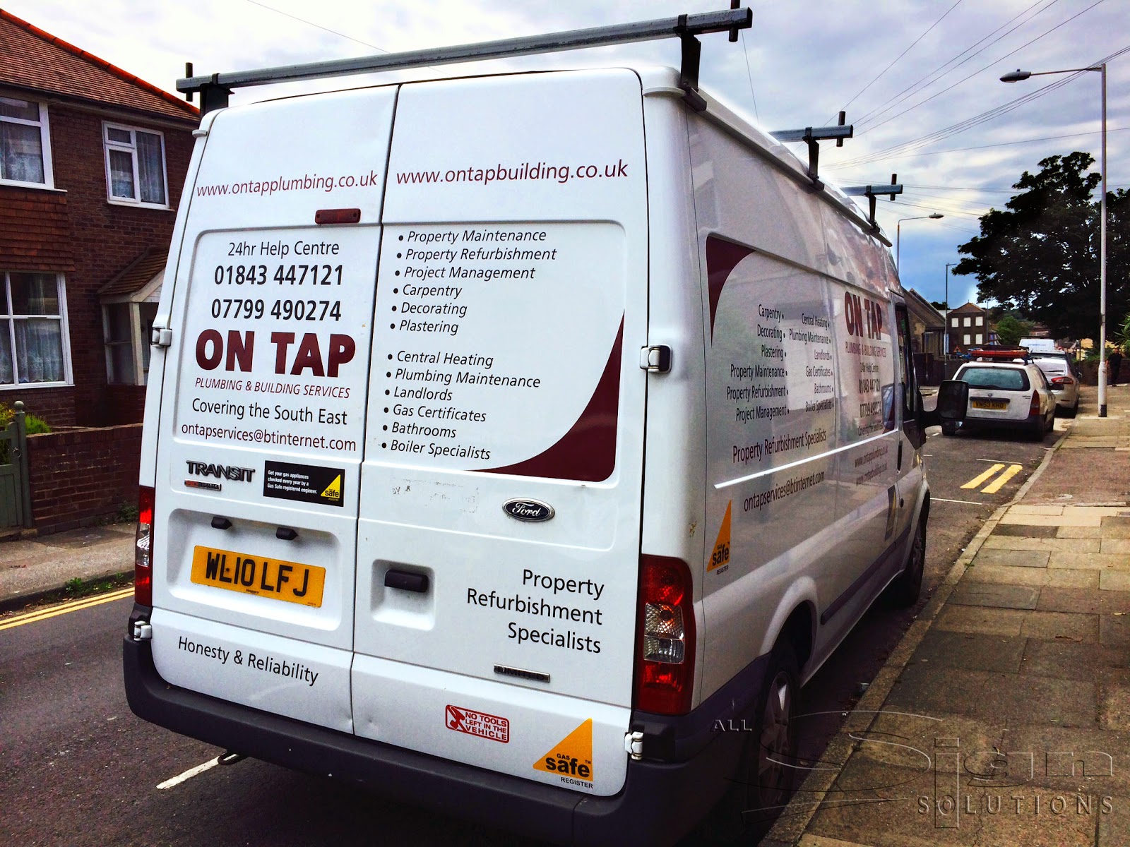 On Tap Plumbing & Building Services | Vehicle Livery Fleet - All Sign ...