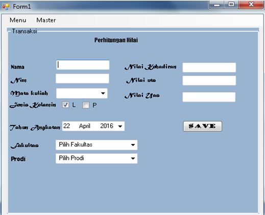 Contoh Program Sederhana Menggunakan Microsoft Visual Studio 2008 Form ...