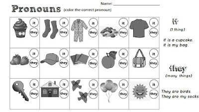 Enjoy Teaching English: PRONOUNS (he, she, it, they)